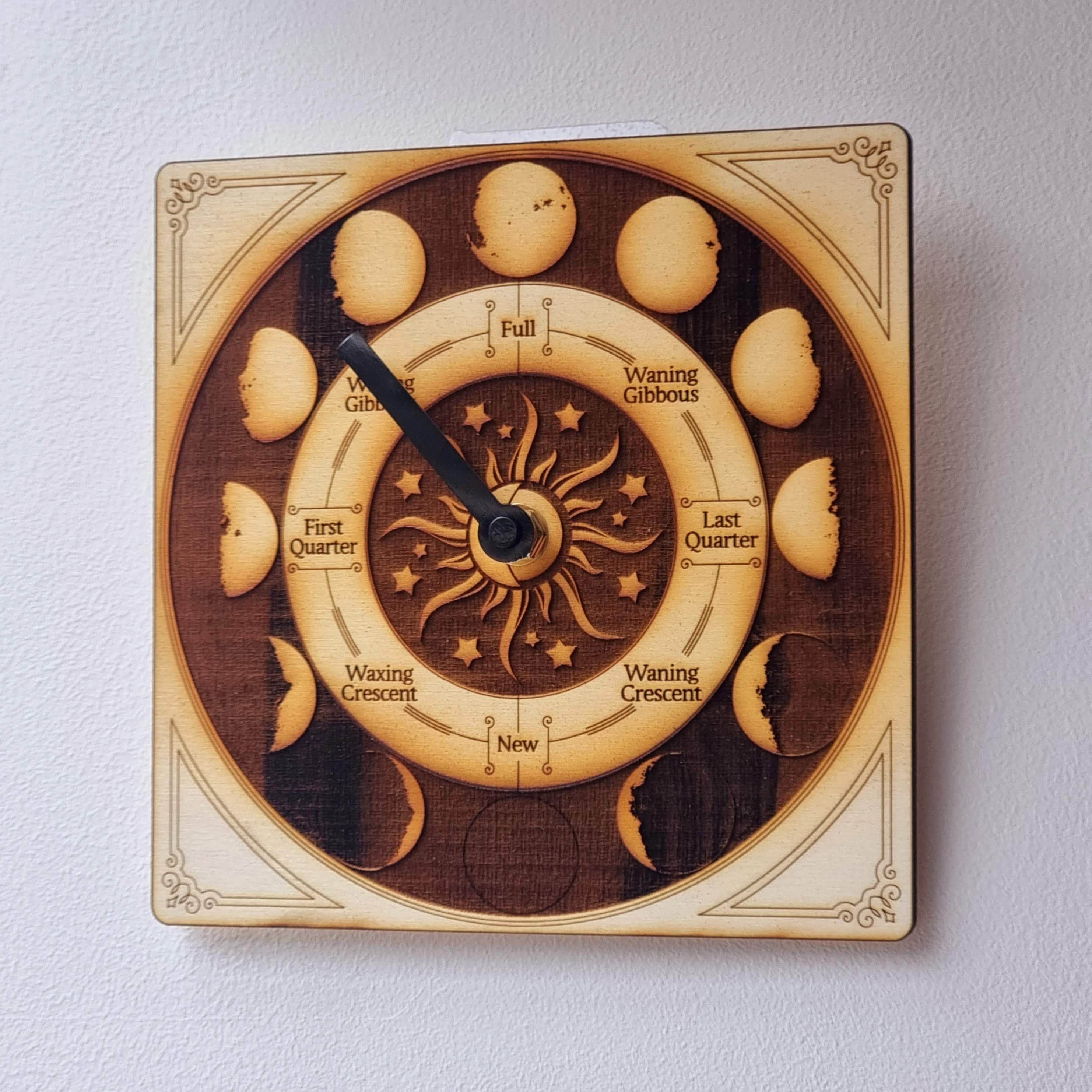 Moon Phase Clock Heritage Style – BadgerBuilds